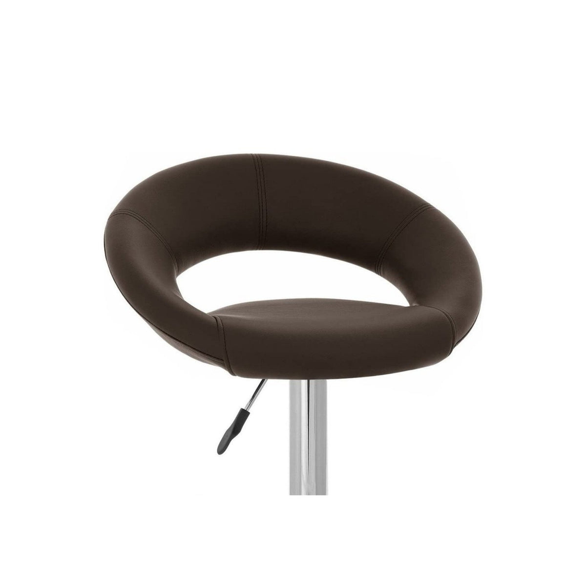 Leather Plush Bar Stools - Set of Two - Brown Colour – ShopdownTech